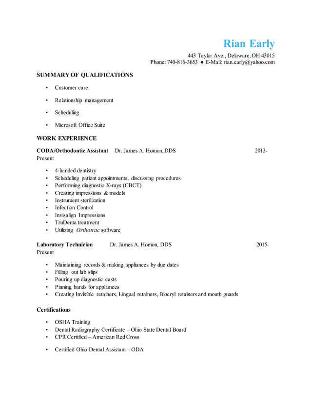 resume rian early 2016 | DOCX
