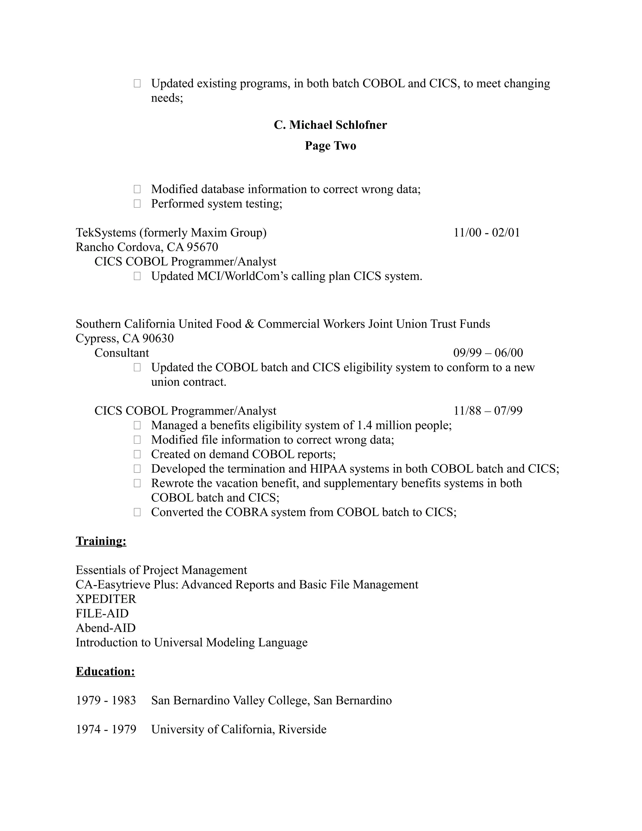 CMS-Resume 2 | PDF