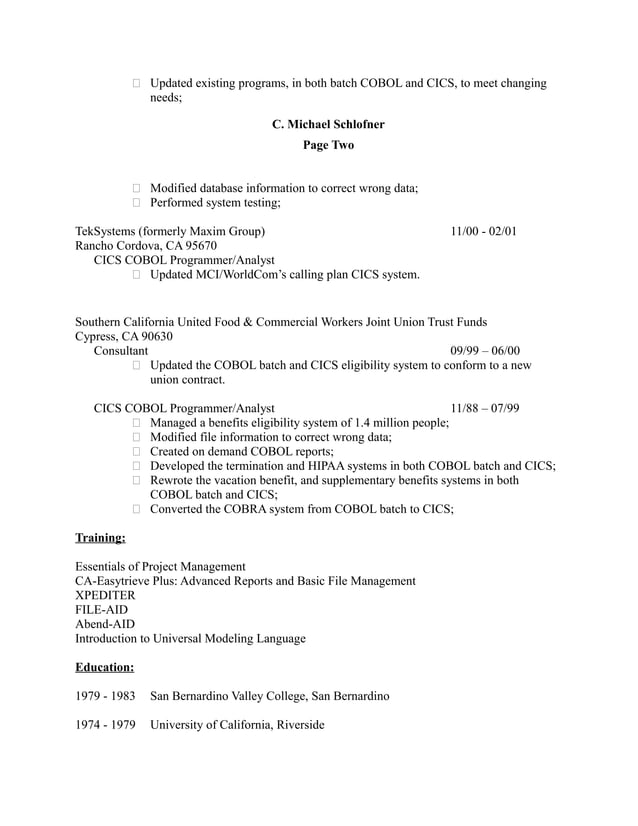 CMS-Resume 2 | PDF
