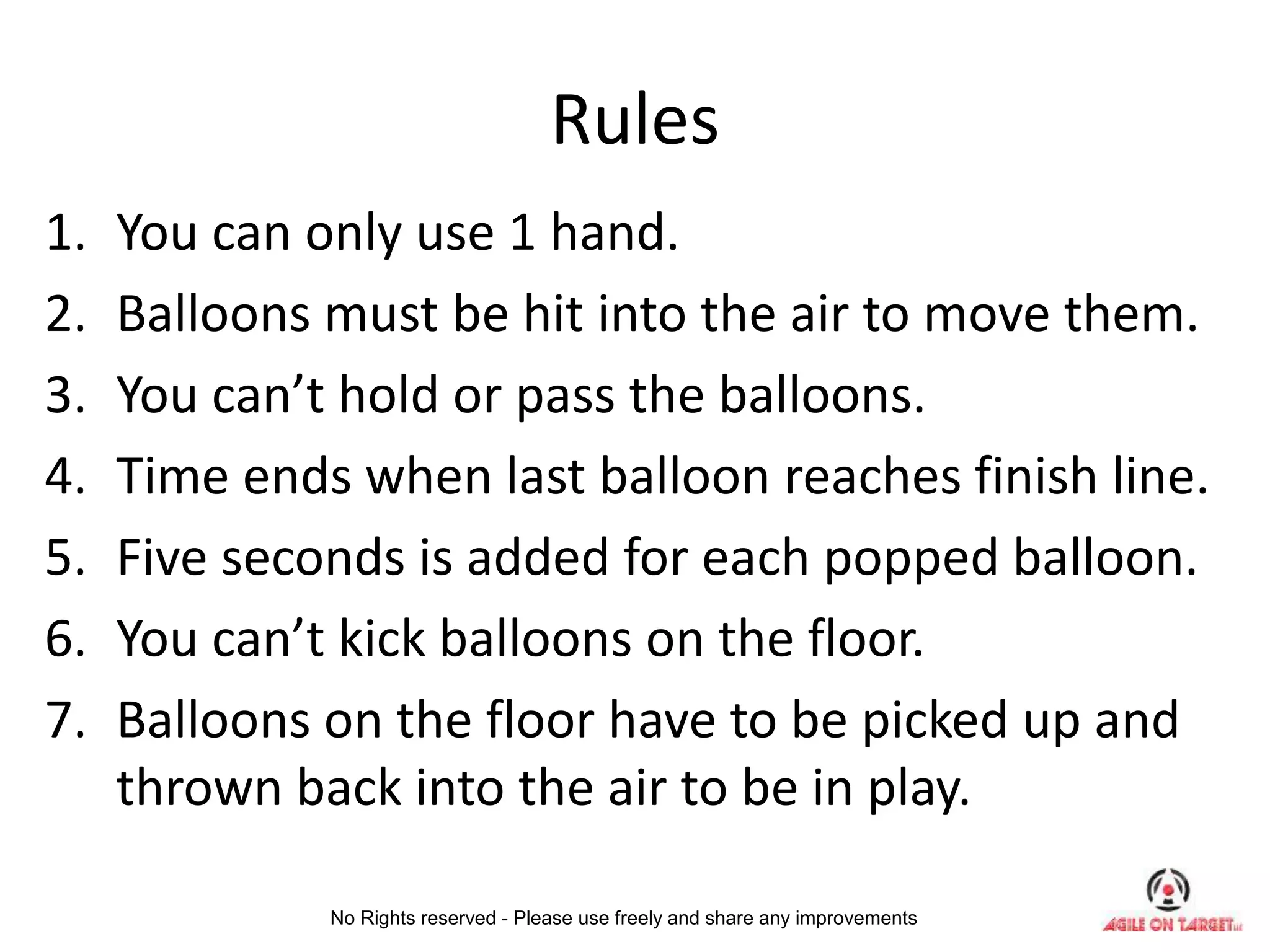 Multitasking Balloon Game | PPTX