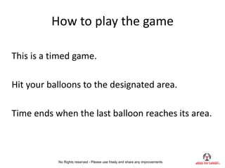 Multitasking Balloon Game | PPTX
