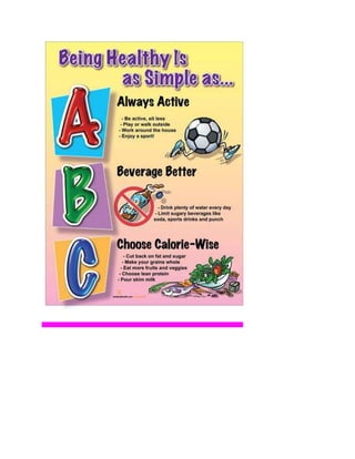 Healthy Diet Poster | DOCX