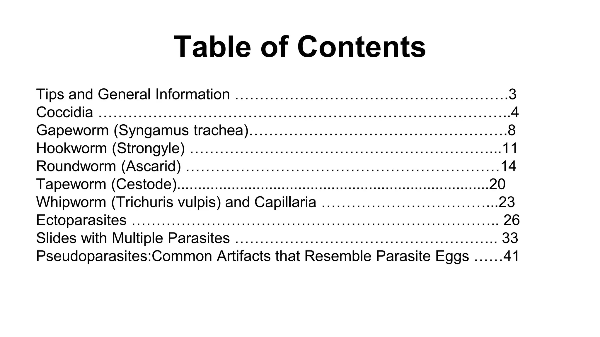 The Fantastical World of Parasites- The Beginners Guide to Identifying ...