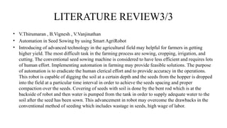 Design of automatic seed sowing machine Using IOT | PPTX