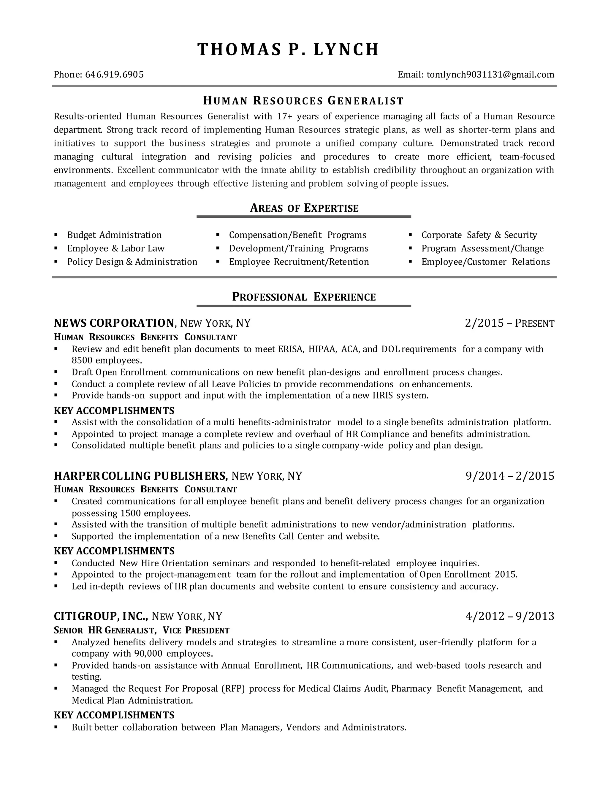 Resume - T Lynch - Feb 2016.pdf