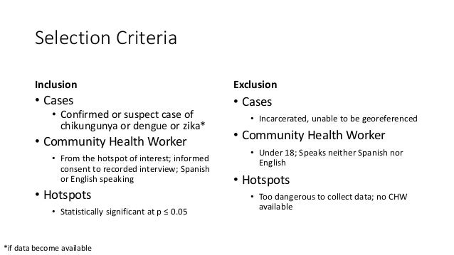 Protocol Presentation Chikungunya And Dengue In Cali