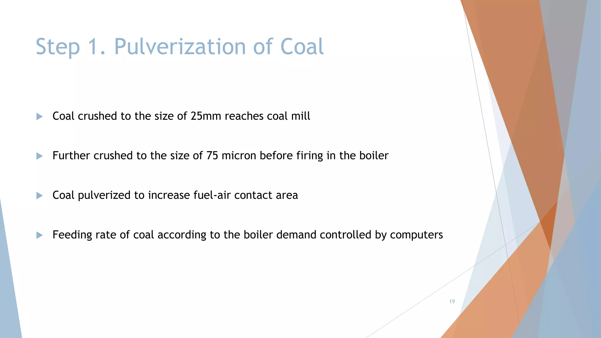 Fireball Formation and Combustion of Coal in a Boiler | PPTX
