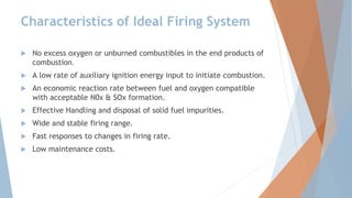 Fireball Formation and Combustion of Coal in a Boiler | PPTX