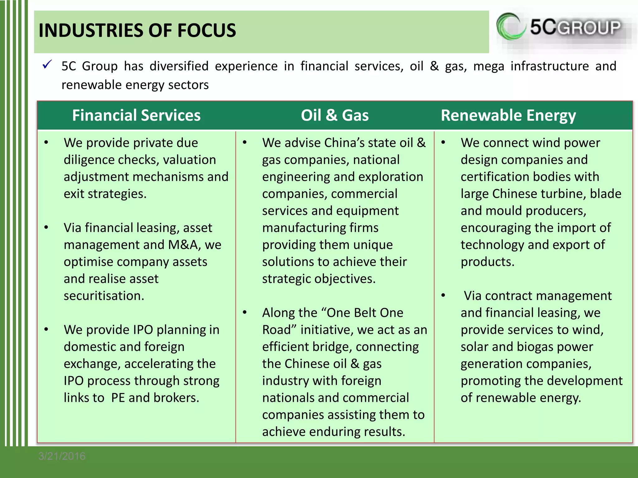 5CGroup-Corporate Presentation | PPTX