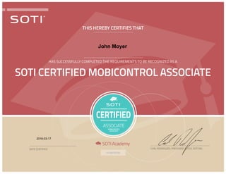 Soti Associate Diploma | PDF