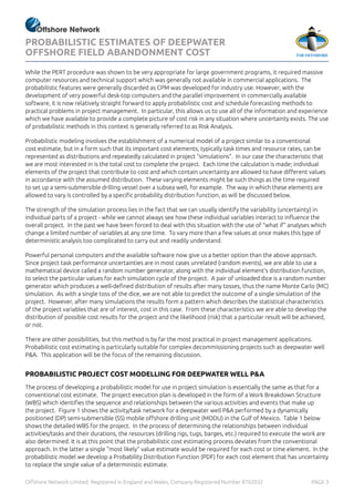 Deepwater Decommissioning Cost Estimation Whitepaper (2016-01) | PDF