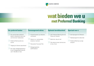 Klantpresentatie_Preferred_Banking | PDF