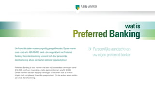 Klantpresentatie_Preferred_Banking | PDF