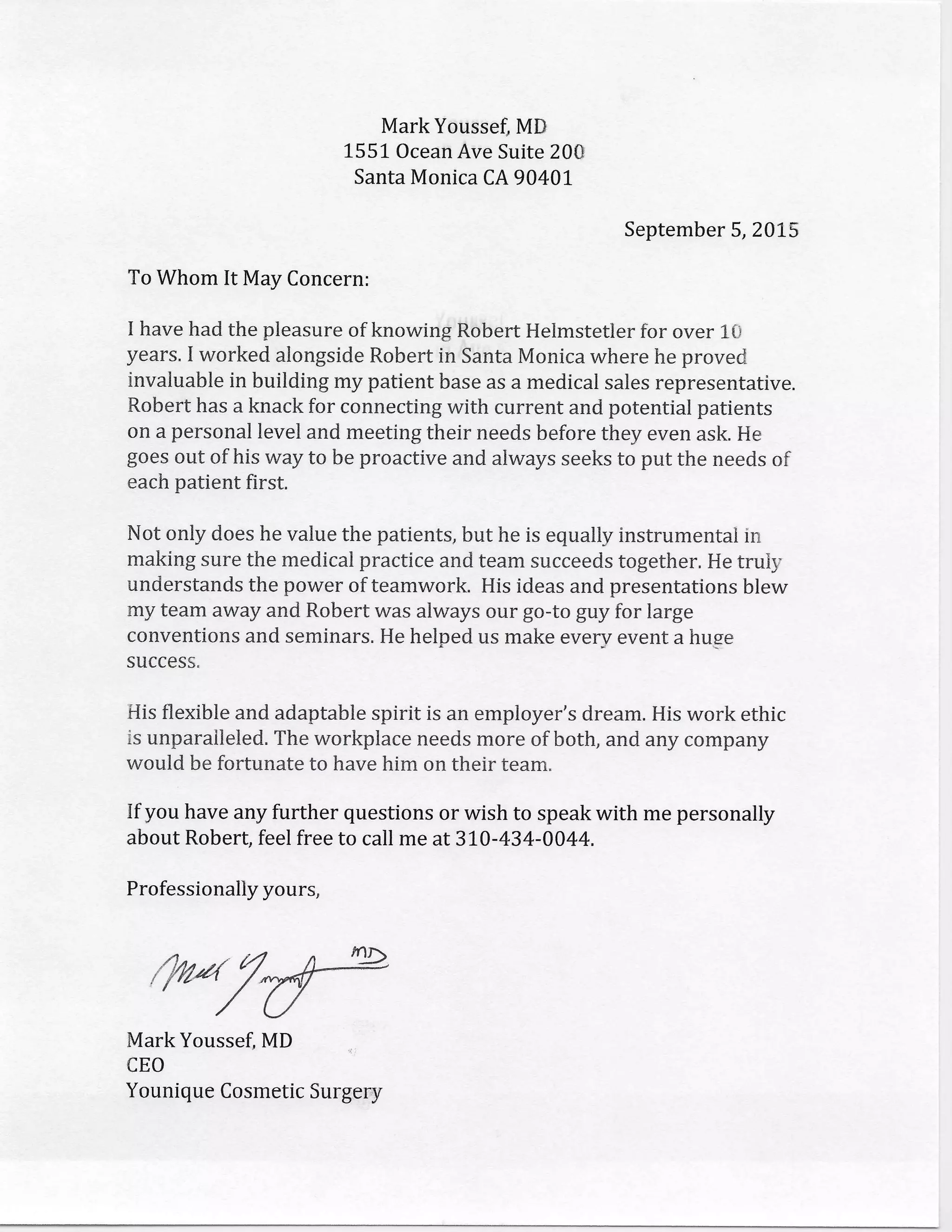 Letter from Dr Mark | PDF