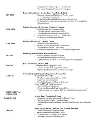 David Mosse 2015 WI | DOC