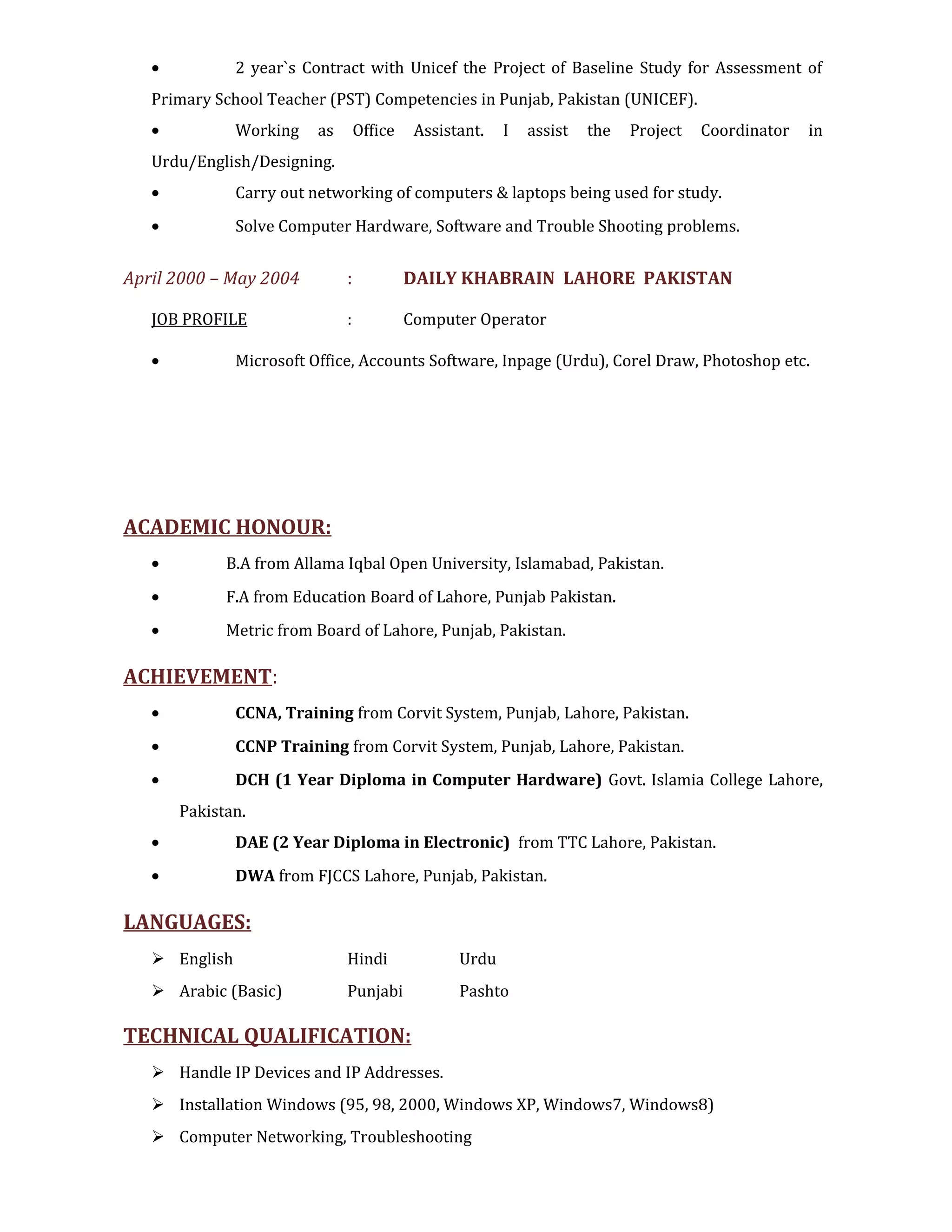 CCTV TECHNICIAN FINAL | DOC