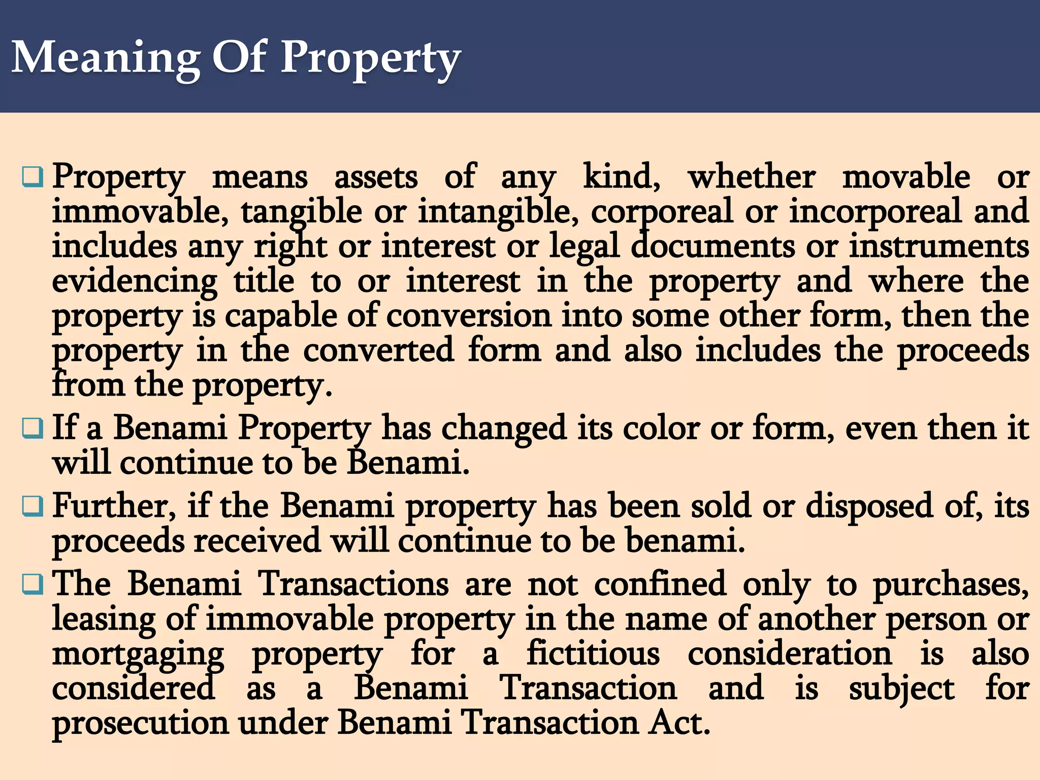 THE BENAMI TRANSACTIONS (PROHIBITIONS) AMENDMENT ACT | PDF