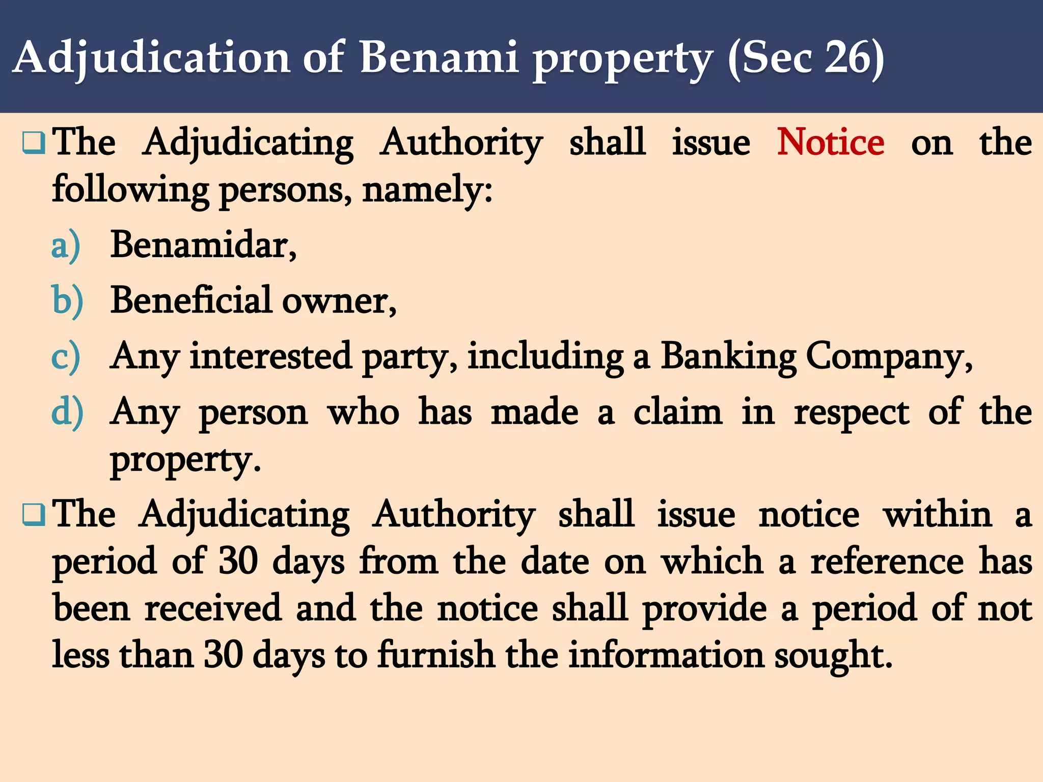 THE BENAMI TRANSACTIONS (PROHIBITIONS) AMENDMENT ACT | PDF