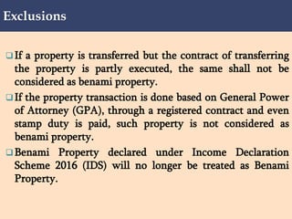 THE BENAMI TRANSACTIONS (PROHIBITIONS) AMENDMENT ACT | PDF
