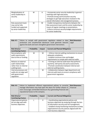 JPMorgan Chase & Co. -Risk Assessment Report | PDF