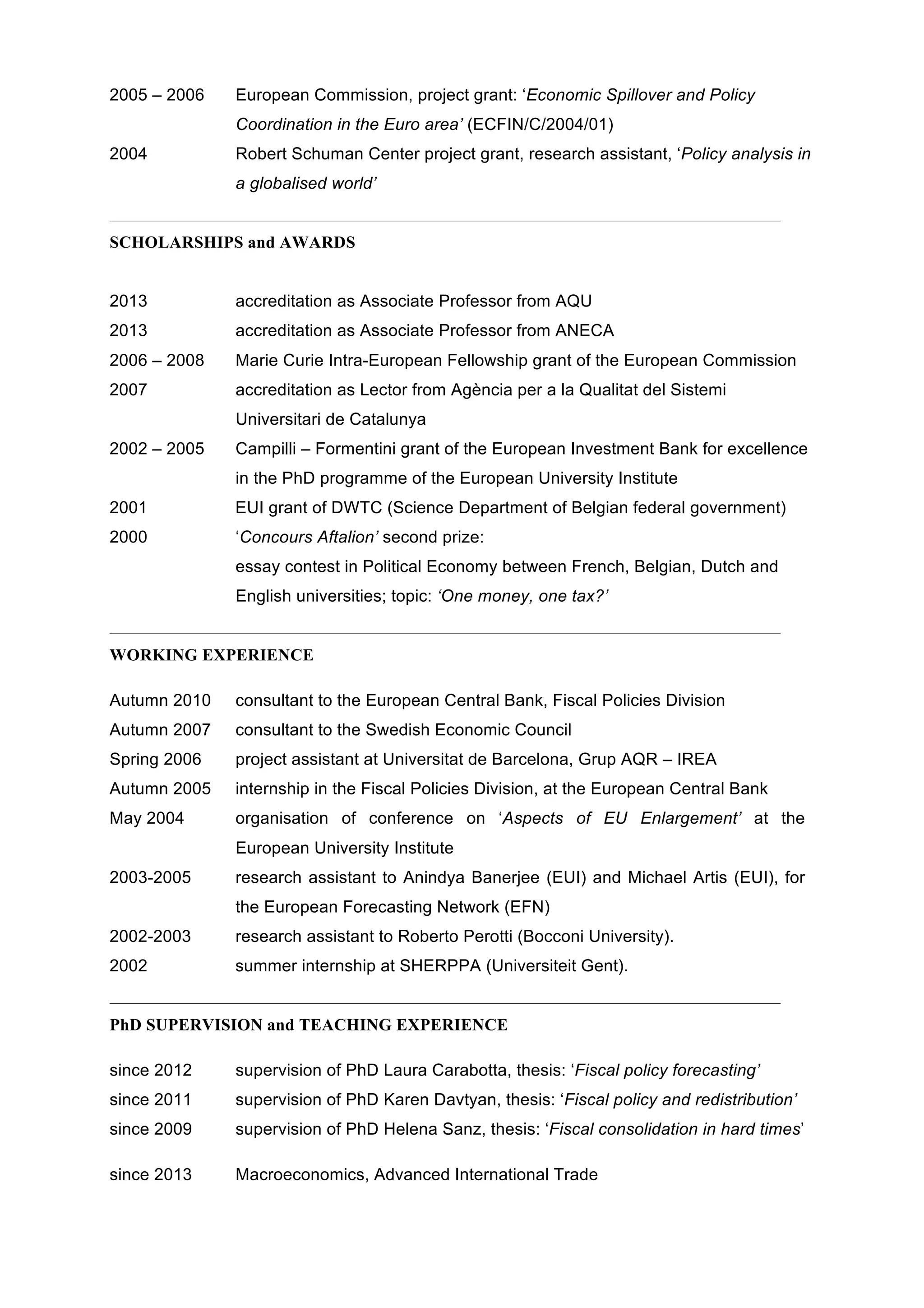 Curriculum vitae Peter Claeys | PDF