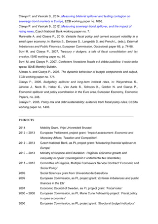 Curriculum vitae Peter Claeys | PDF