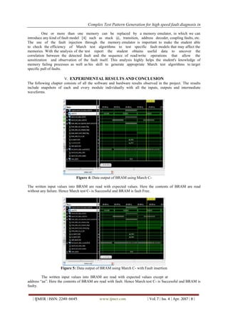 Complex Test Pattern Generation for high speed fault diagnosis in FPGA ...