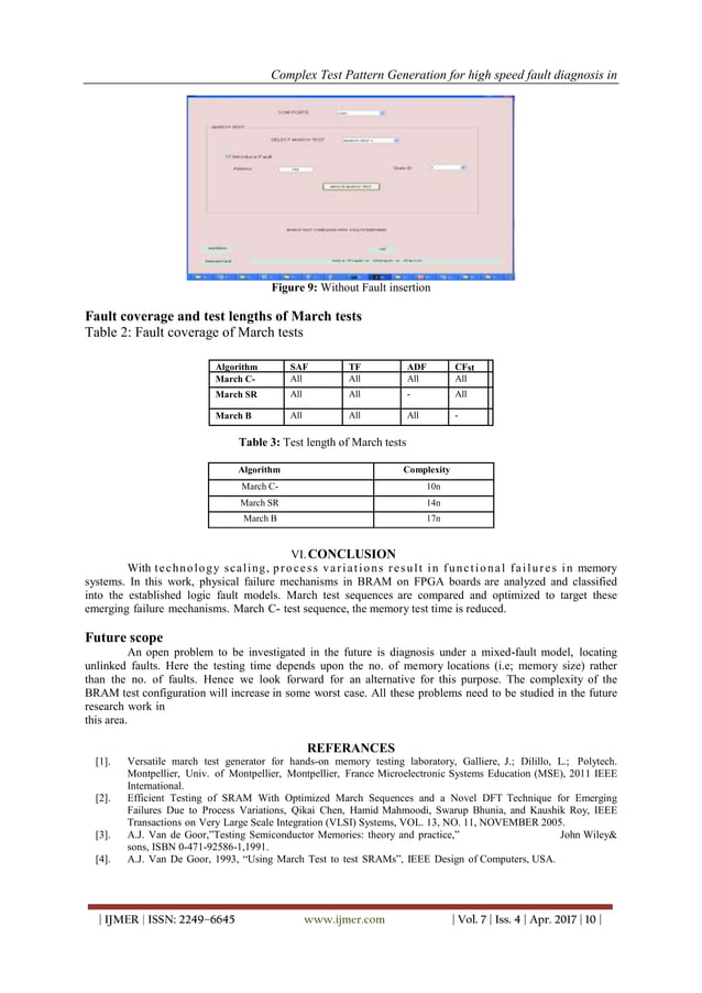 Complex Test Pattern Generation for high speed fault diagnosis in FPGA ...