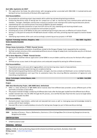 Mahesh Gopakuma - CV - SoftwareTester | PDF