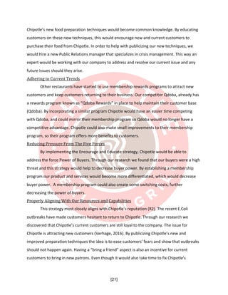 Chipotle Strategic Review | PDF