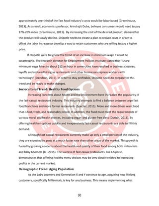 Chipotle Strategic Review | PDF