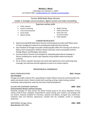 Wesley C Bleed_Resume | DOC