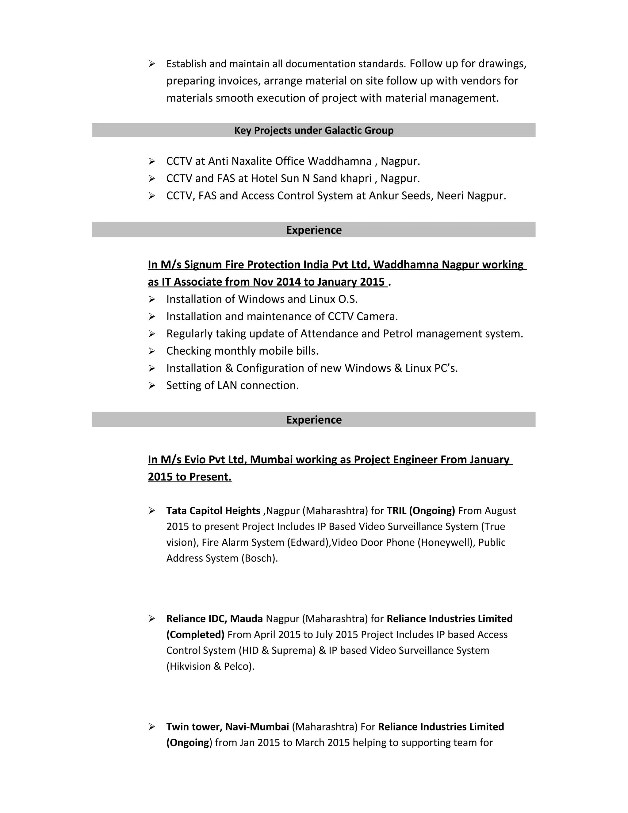 Evio Exp CV Ashish | DOC