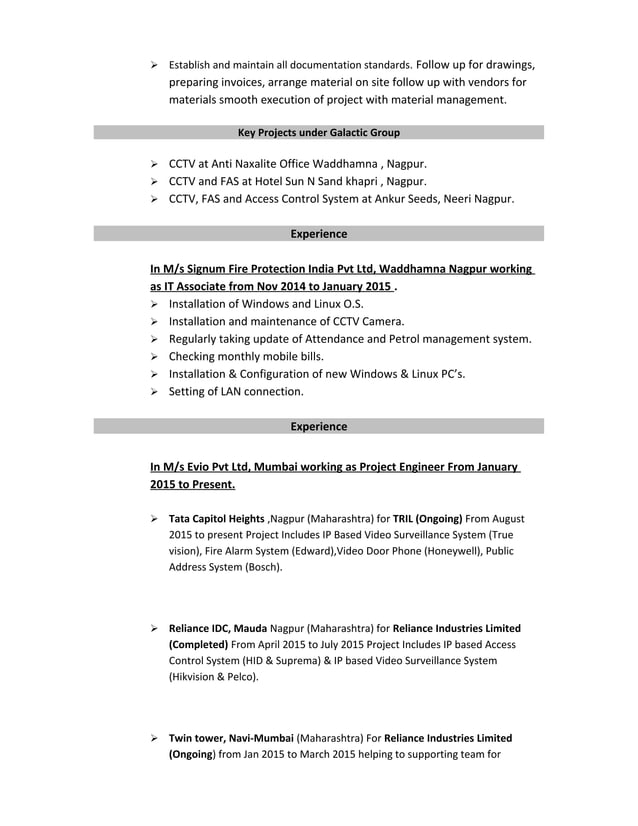 Evio Exp CV Ashish | DOC