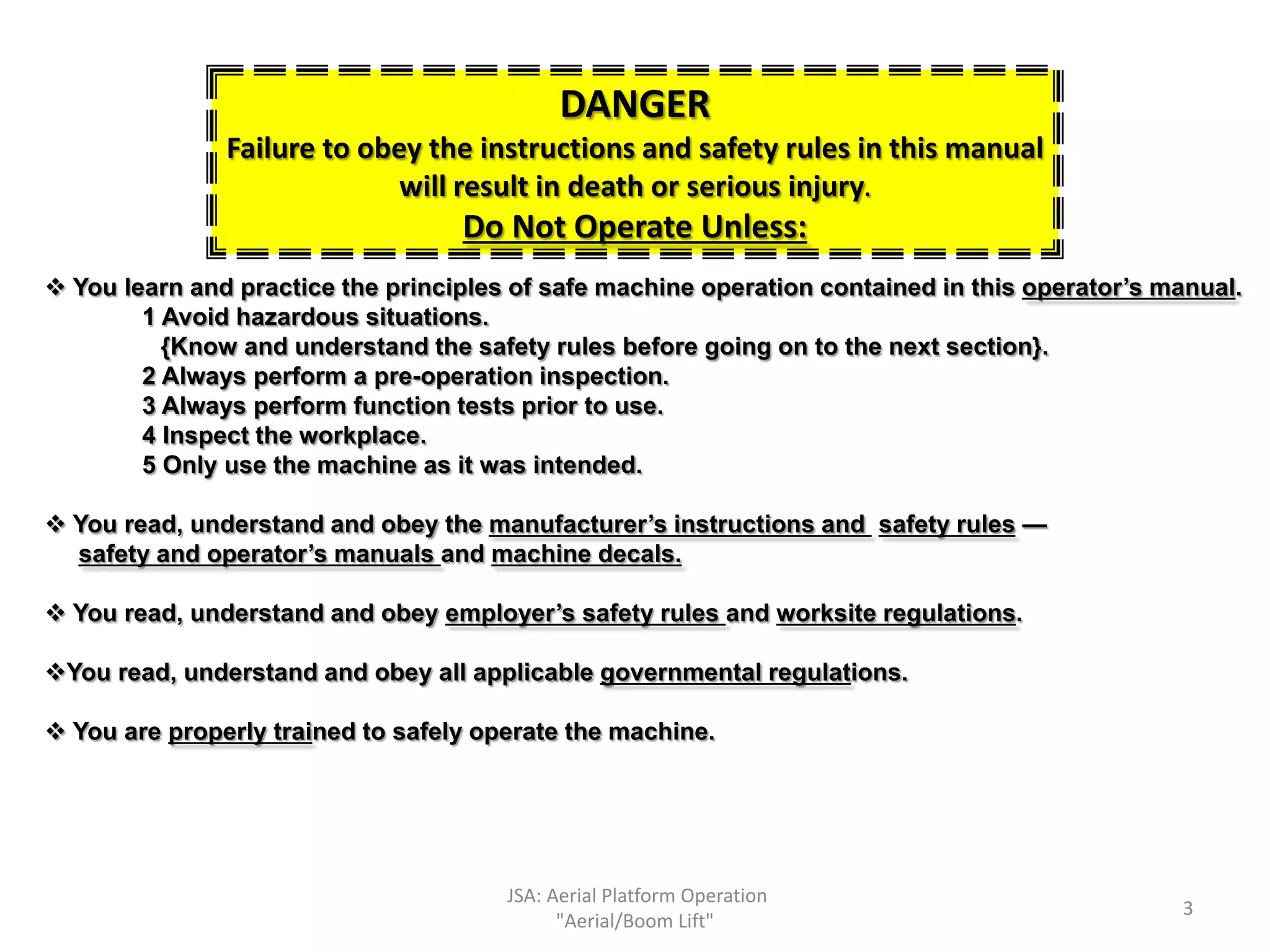JSA Aerial Lift (english) KWW | PDF