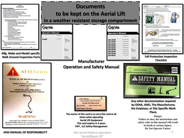 JSA Aerial Lift (english) KWW | PDF | Off-Road Vehicles | Auto Body Styles