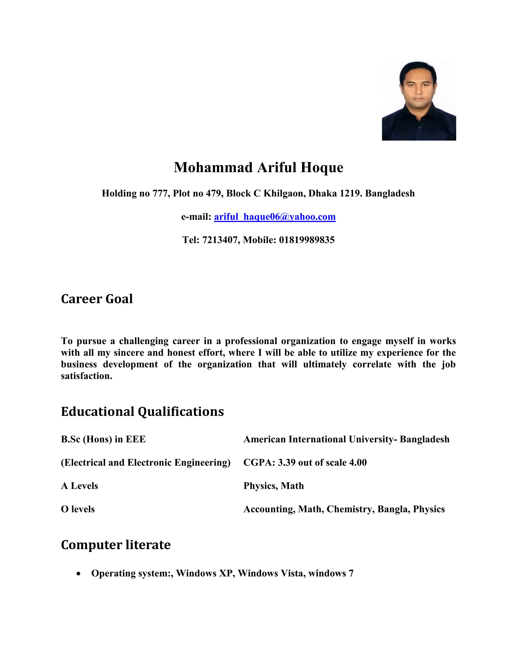 Mohammad Ariful Hoque | PDF