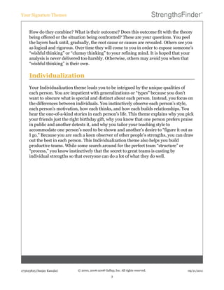 Gallup Strength Finder | PDF | Adult Education | Education