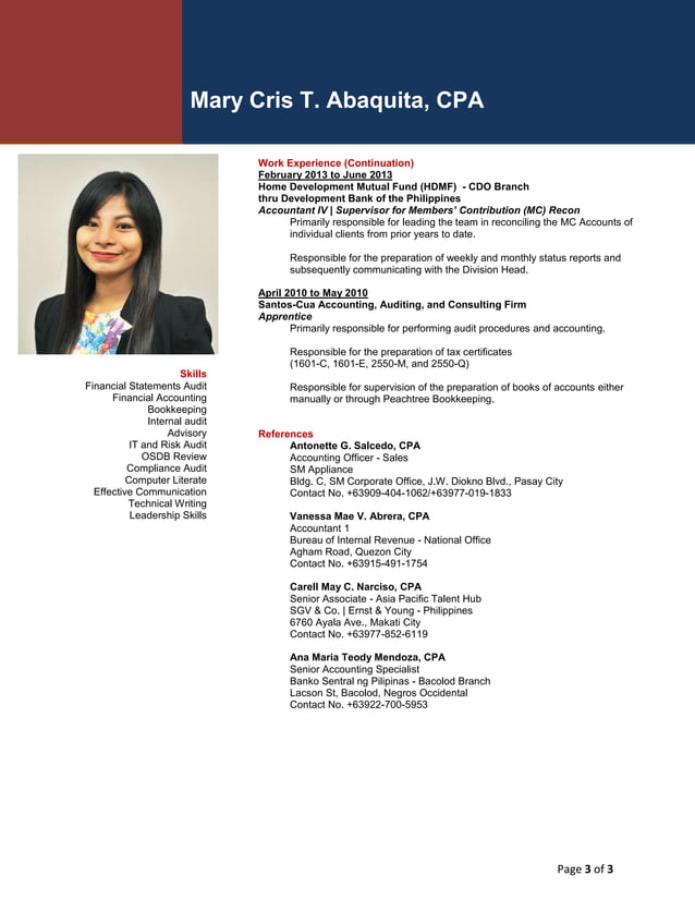 Abaquita_Mary_Cris_Assurance Resume | PDF