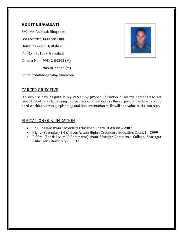 CV-ROHIT BHAGABATI | DOCX