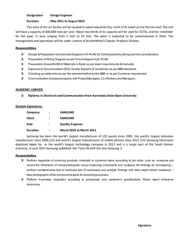 Embedded_&_Automation_Profile-Amit | PDF