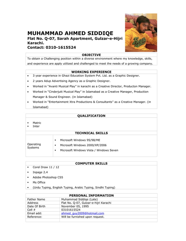 Ahmed CV | DOC