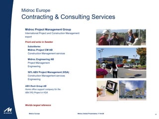 Midroc Global Presentation | PPT
