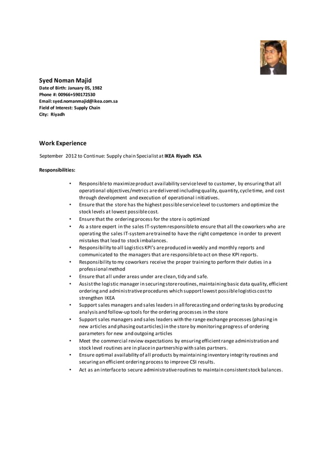 Noman CV | PDF | Free Download