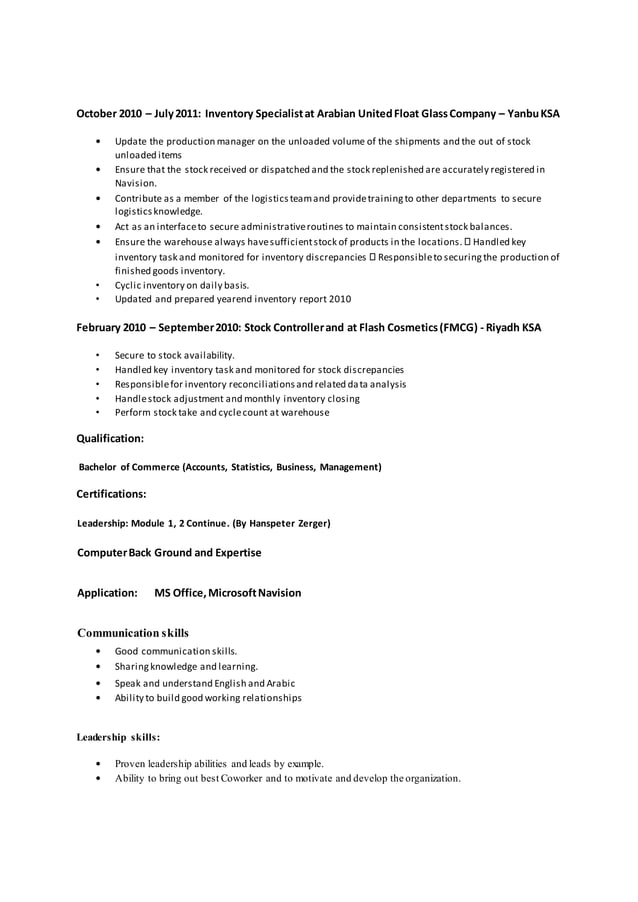 Noman CV | PDF | Free Download