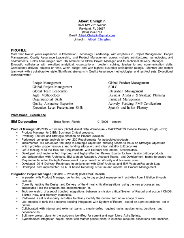 Albert_Chirighin_Resume | PDF