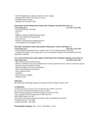 Okane_Resume CISSP | PDF