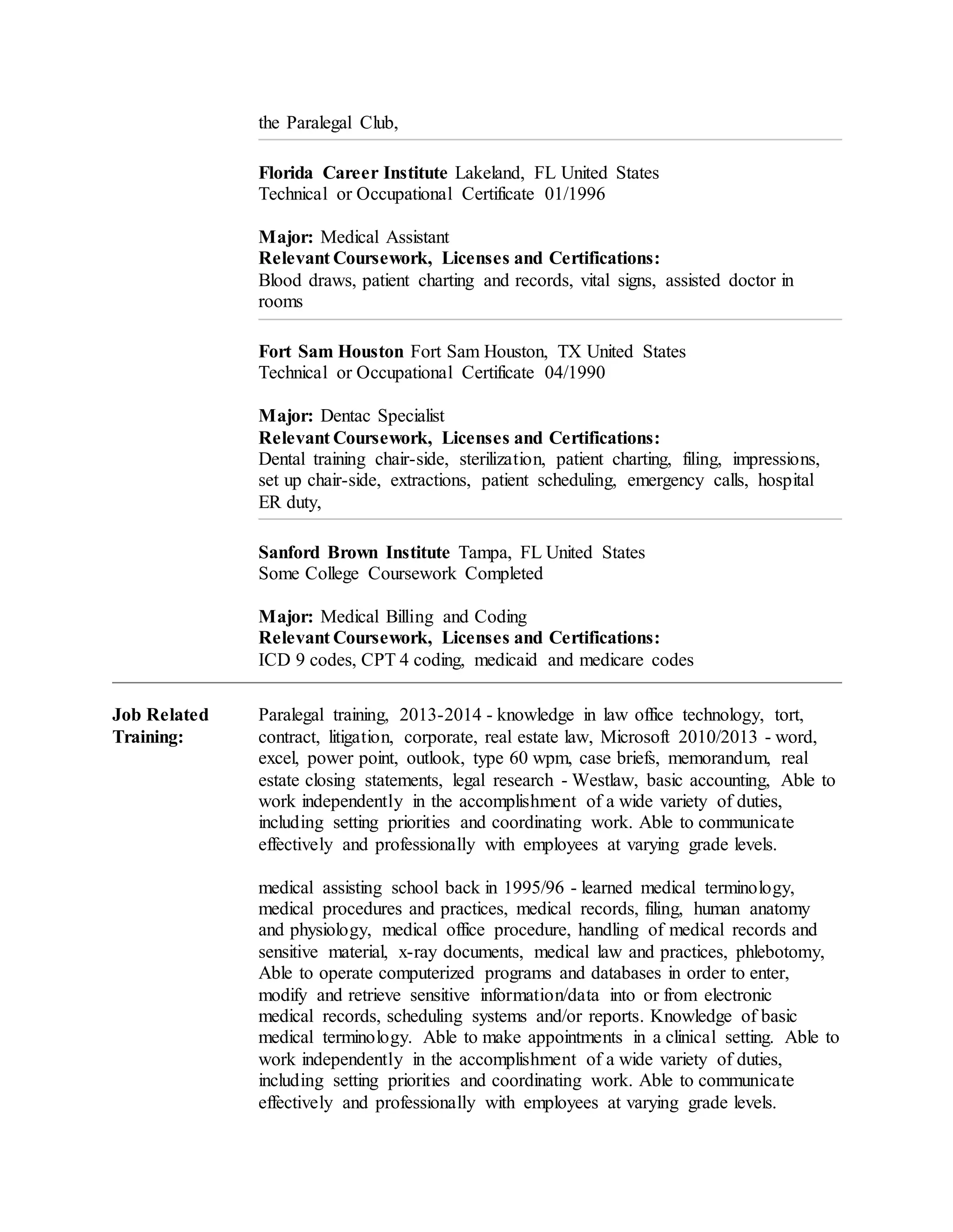 Tammy Jean Ahlers resume updated | DOCX