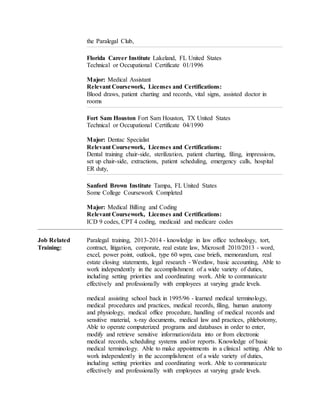 Tammy Jean Ahlers resume updated | DOCX