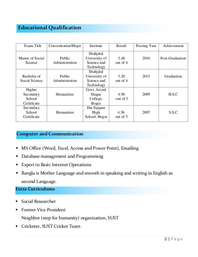 latest resume & signature